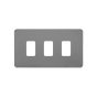 Soho Lighting Black Nickel Flat Plate 3 Gang Grid Switch Plate ...