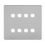 Soho Lighting Brushed Chrome 8 Gang CM Circular Module Grid Switch ...