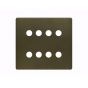 Soho Lighting Bronze 8 Gang CM Circular Module Grid Switch Plate - Elesi