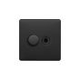 Soho Lighting Matt Black 2 Gang Dimmer and Toggle Switch Combo - Elesi
