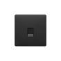 Soho Lighting Matt Black 1 Gang Screwless Data Socket RJ45 Ethernet ...