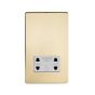 Soho Lighting Brushed Brass Shaver Socket / Toothbrush Socket 230/115V ...