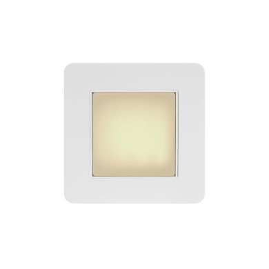 Soho Lighting White Metal Flat Plate LED Stair Light - Cool White - Elesi