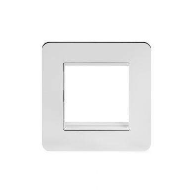 Soho Lighting Polished Chrome Flat Plate 13A 2 Gang DP USB Switched ...