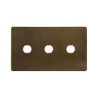 Soho Lighting Antique Brass 3 Gang CM Circular Module Grid Switch Plate ...