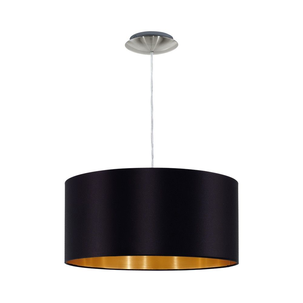 Eglo MASERLO Black & Gold Large Round Pendant Light - Elesi Eglo MASERLO Black & Gold Large Round Pendant Light - Elesi