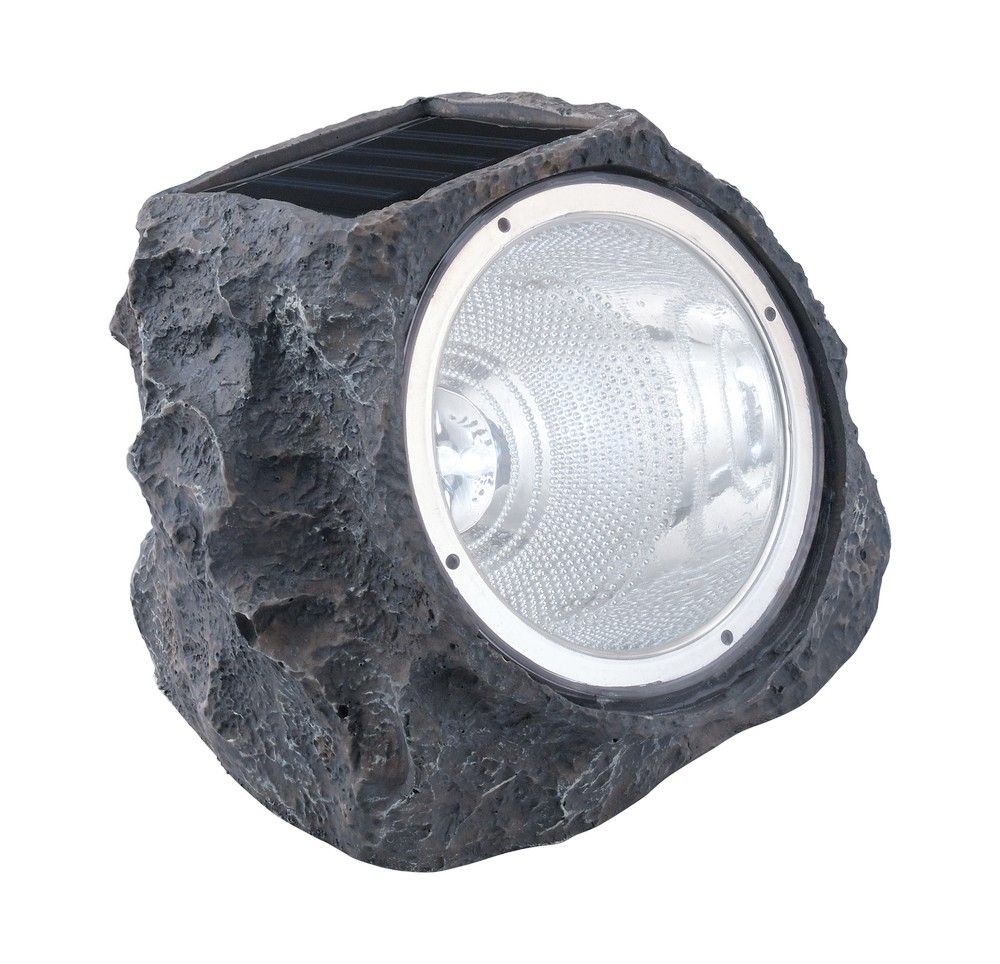 Eglo SOLAR Grey Rock Solar LED Ground Light - Elesi