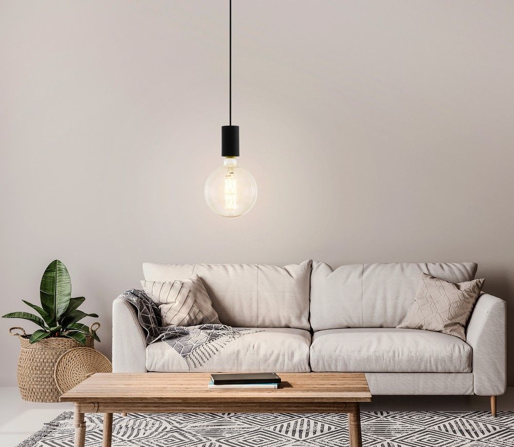 Eglo POZUETA Black Pendant Light - Elesi