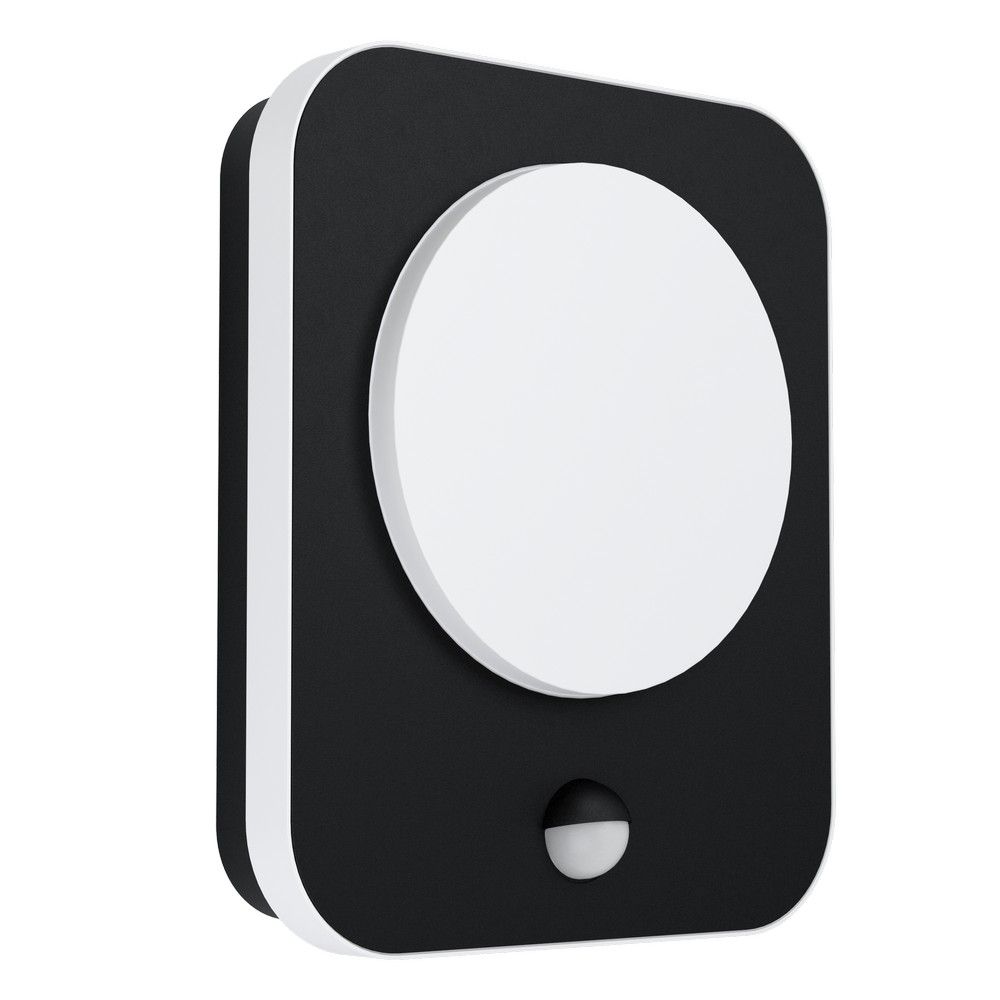 Eglo MADRIZ Black & WHT Motion Sensor LED Wall Light 2x3.6W IP44 - Elesi