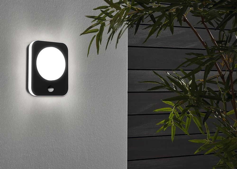 Eglo MADRIZ Black & WHT Motion Sensor LED Wall Light 2x3.6W IP44 ...