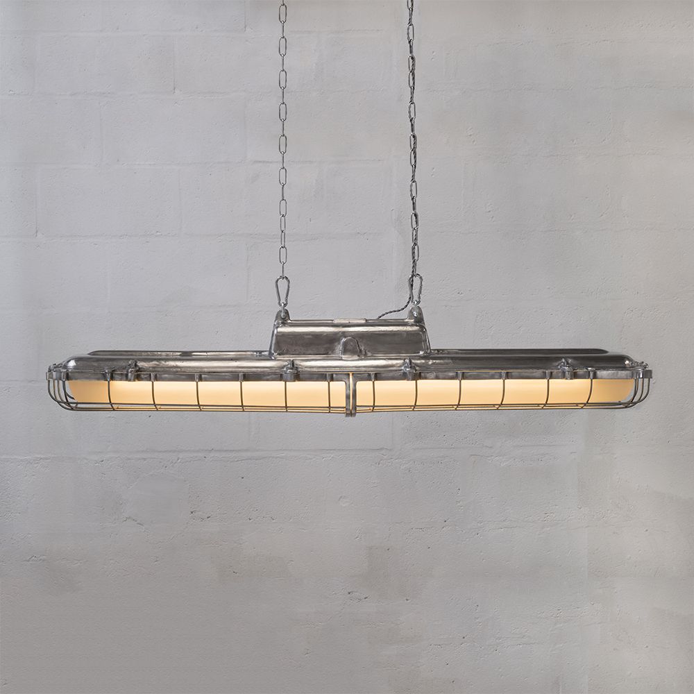 Warwick Aluminium Long Drop Light | Large Ceiling Light | Large Pendant ...