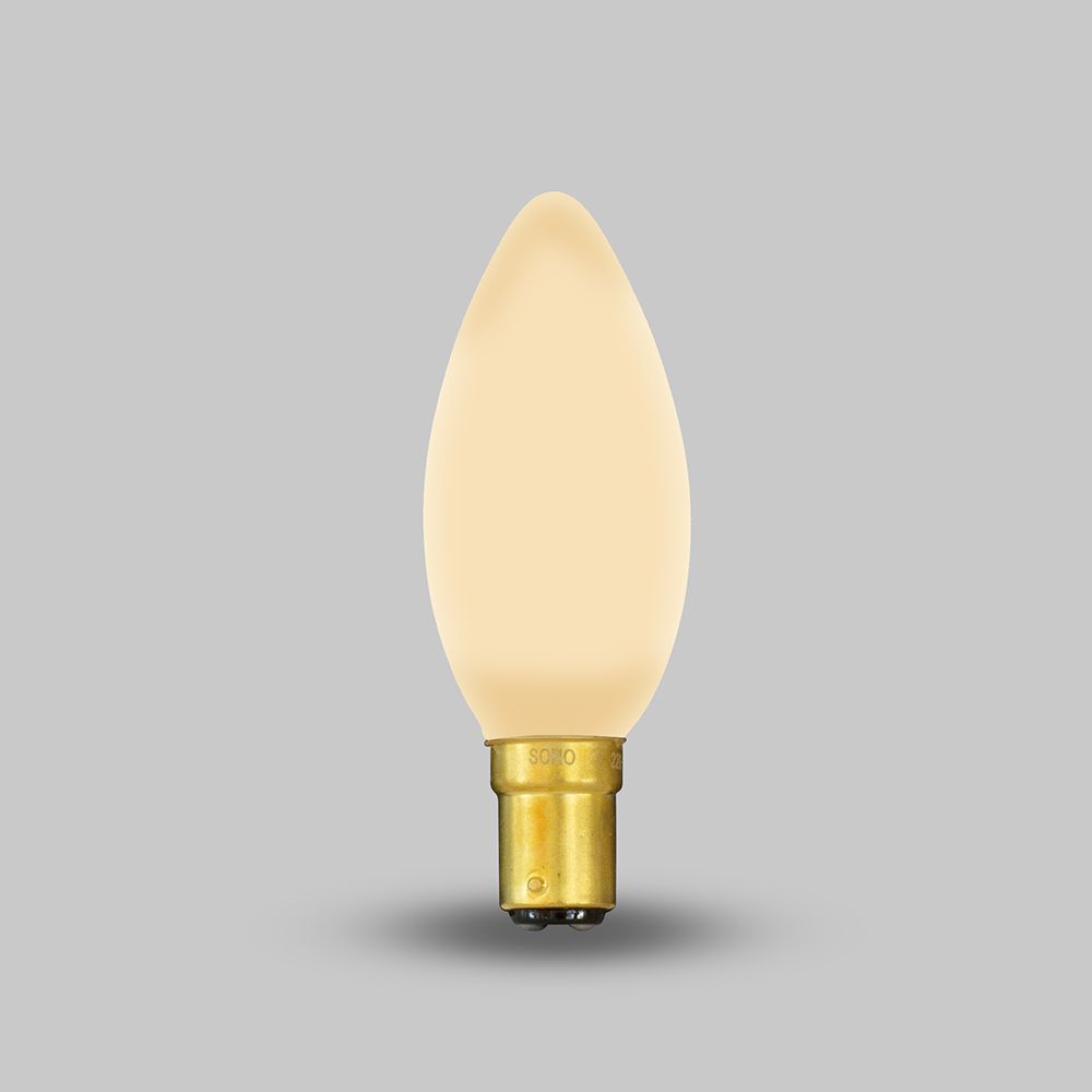 3W Dim to Warm B15 Matt White Candle LED Bulb - Elesi
