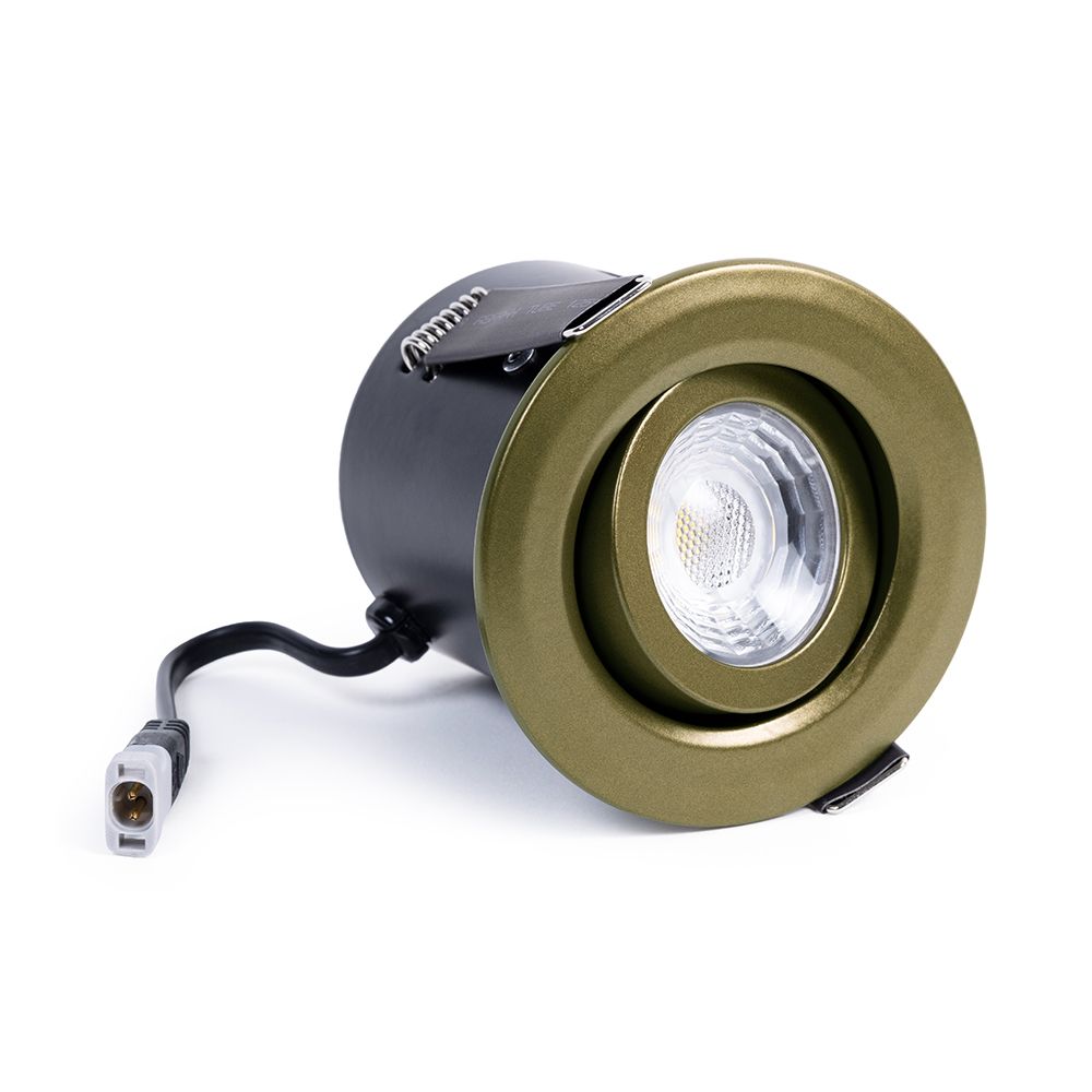 Soho Lighting Bronze 3K Warm White Tiltable LED Downlights, Fire Rated ...