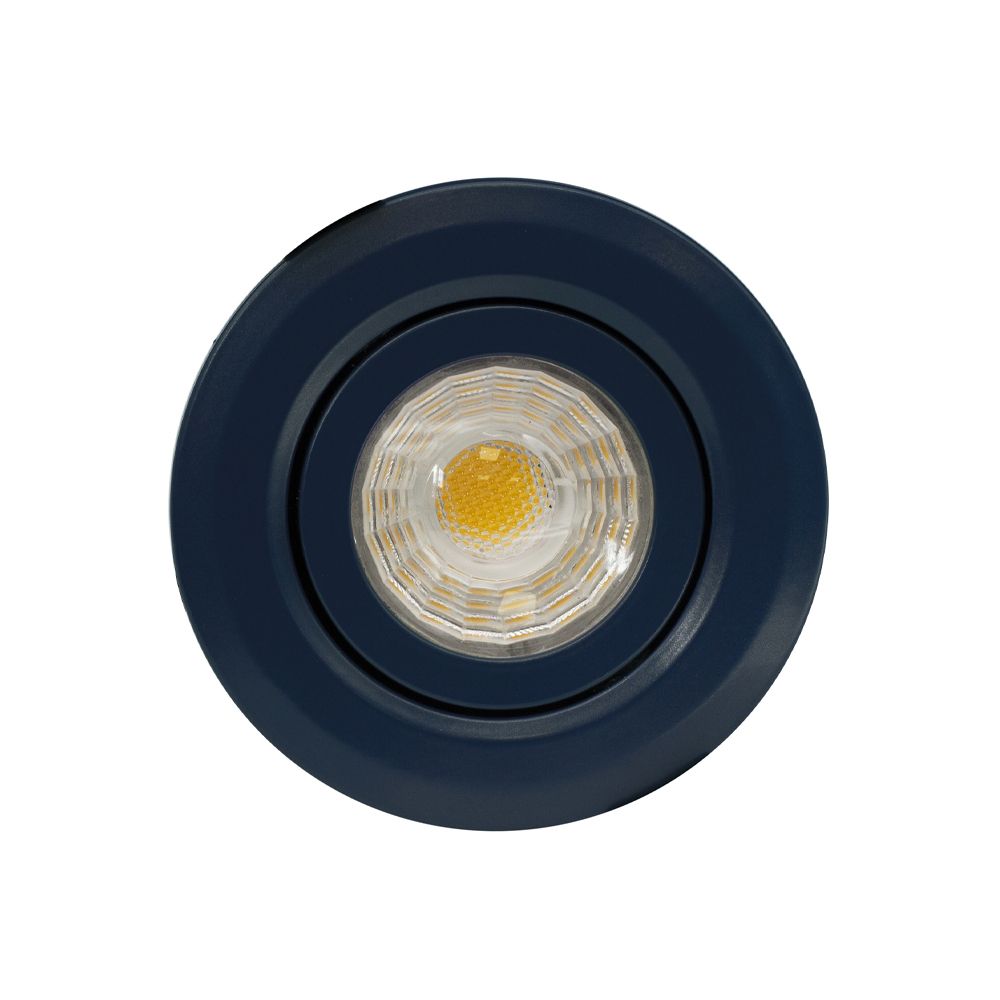 Navy Blue 4K Cool White Tiltable LED Downlights, Fire Rated, IP44, High ...