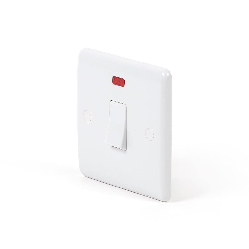 20A 1 Gang Double Pole Switch With Neon - Elesi