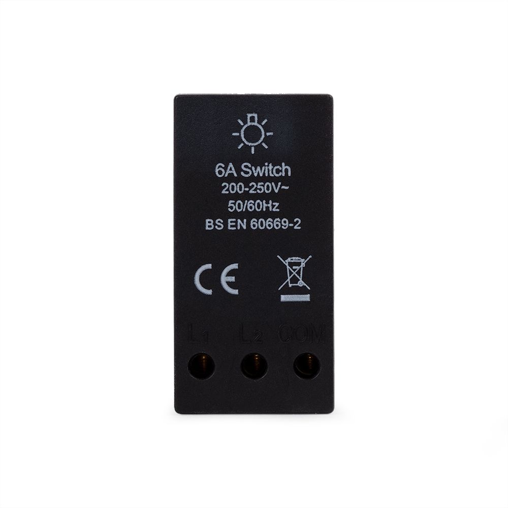 Soho Lighting Brushed Brass 6A Dummy Dimmer Switch - Plate Module - Elesi