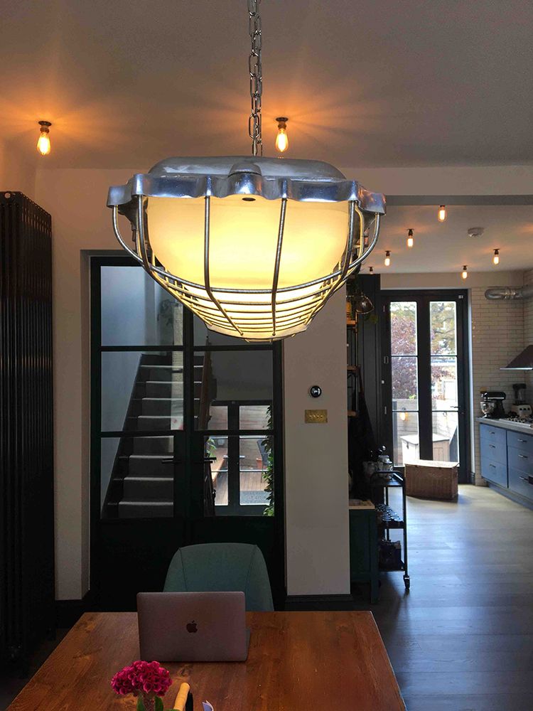 Warwick Aluminium Long Drop Light | Large Ceiling Light | Large Pendant ...