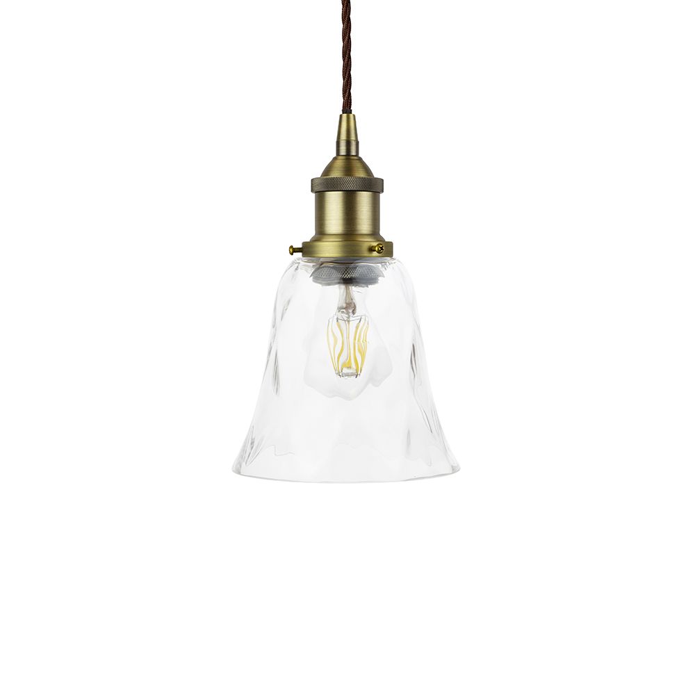 Rosetti Dapple Clear Glass Pendant Light - Elesi