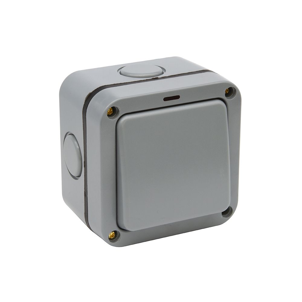 20A 1 Gang 2 Way Outdoor Switch IP66 With Neon | Weatherproof Switch ...