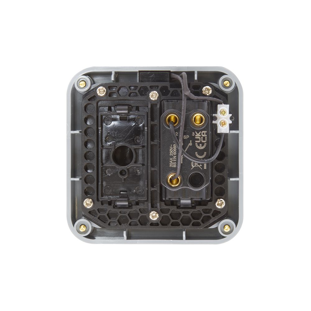 20A 1 Gang 2 Way Outdoor Switch IP66 With Neon | Weatherproof Switch ...