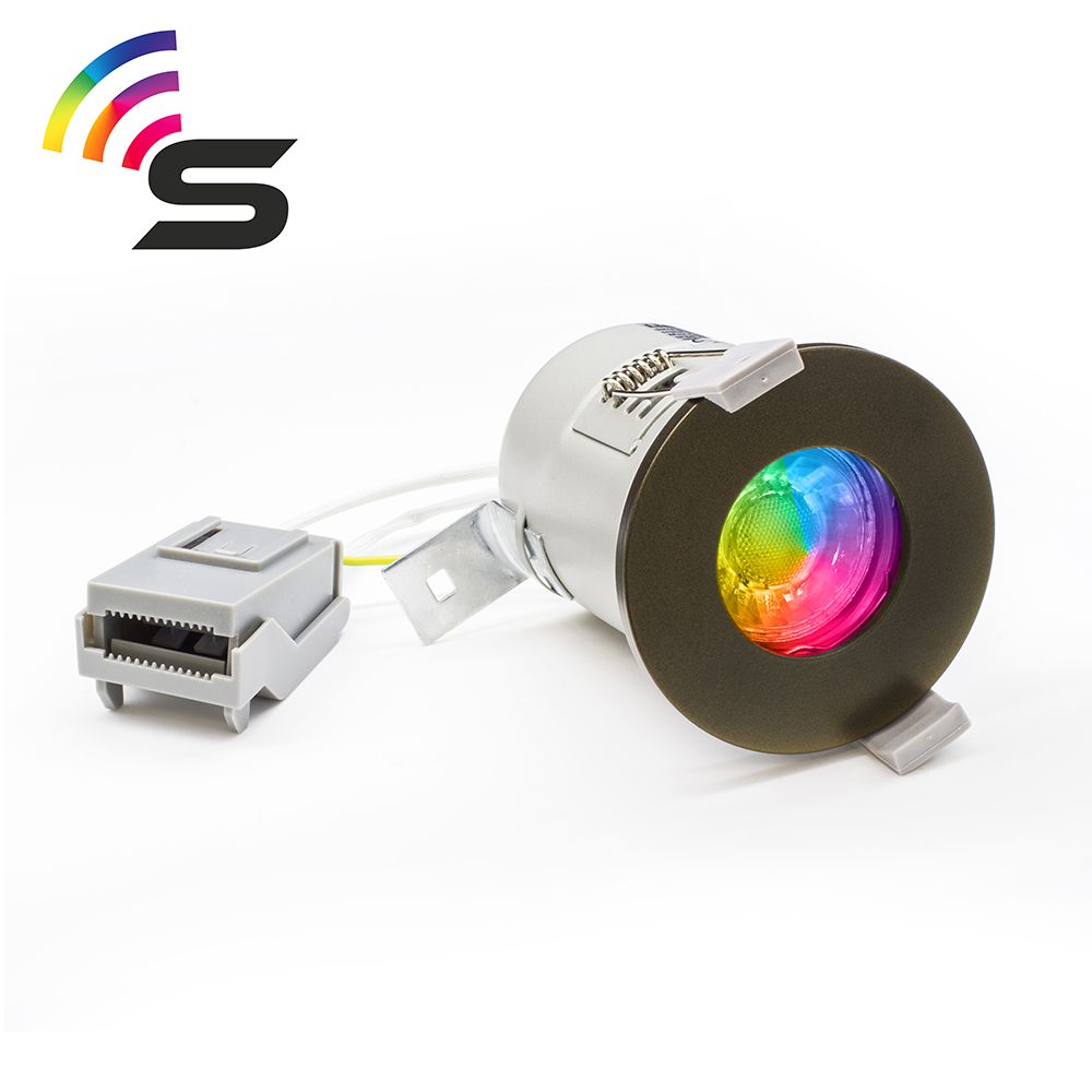 Lieber Bronze IP65 Fire Rated Colour Changing Smart Downlight - Elesi
