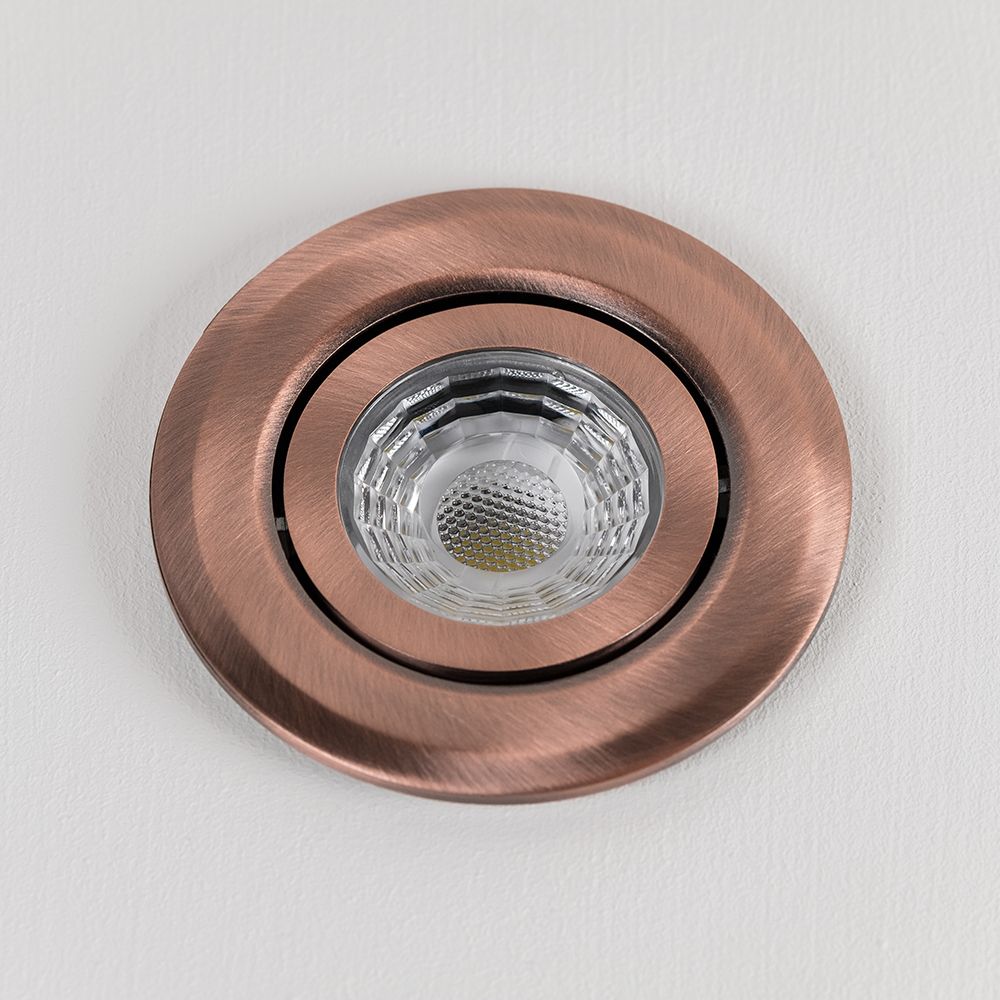 4K Adjustable Antique Copper Fire Rated Tiltable LED Downlights ...