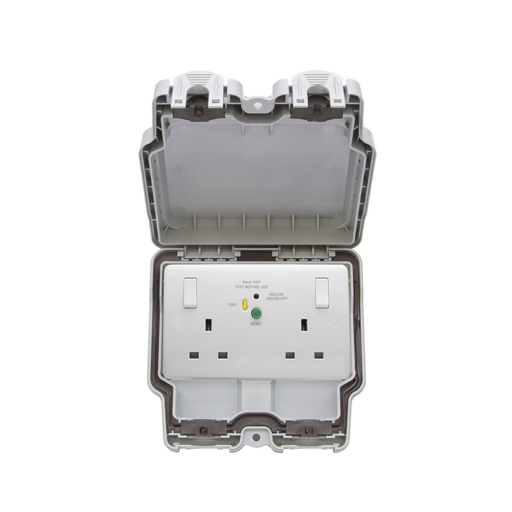 Outdoor RCD Socket | Weatherproof IP Rated RCD Socket - Elesi