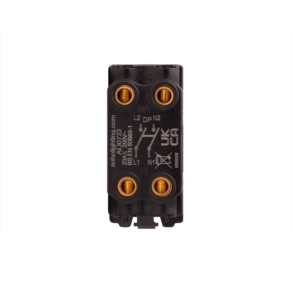 Soho Lighting Polished Chrome 20A Double Pole RM-Grid Switch Module ...