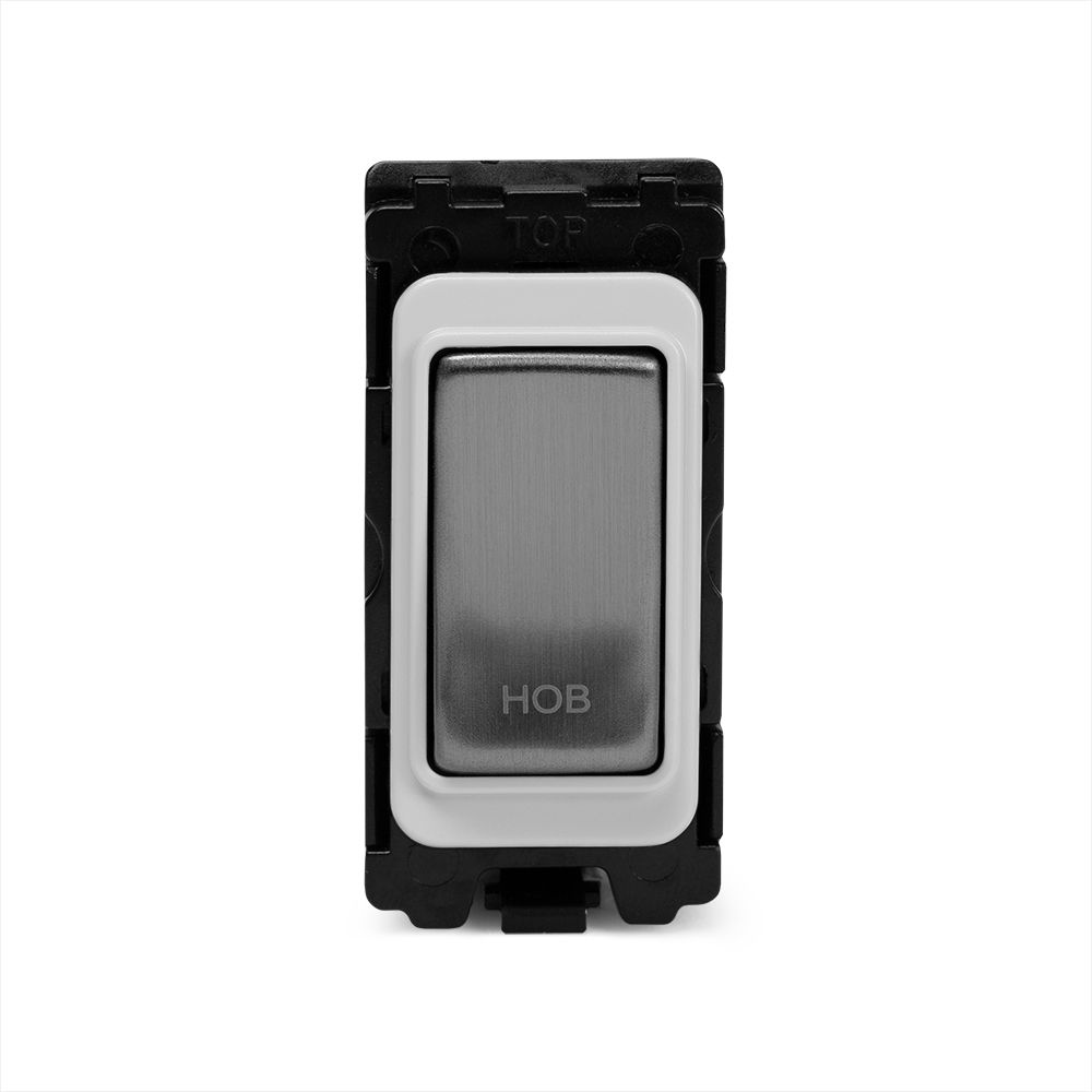 Soho Lighting Brushed Chrome 20A Double Pole Marked As Hob Grid Switch ...