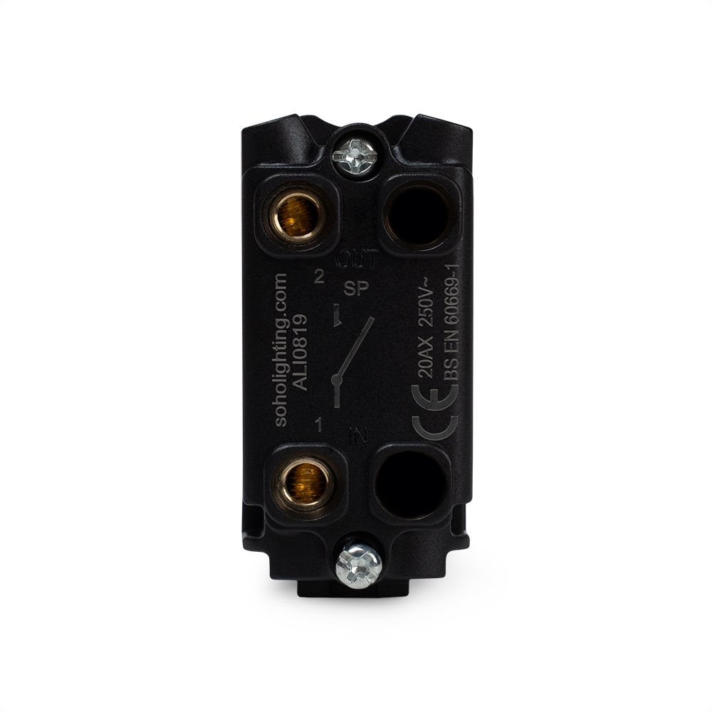 Soho Lighting Brushed Brass 1 Way Retractive Toggle Grid Module ...