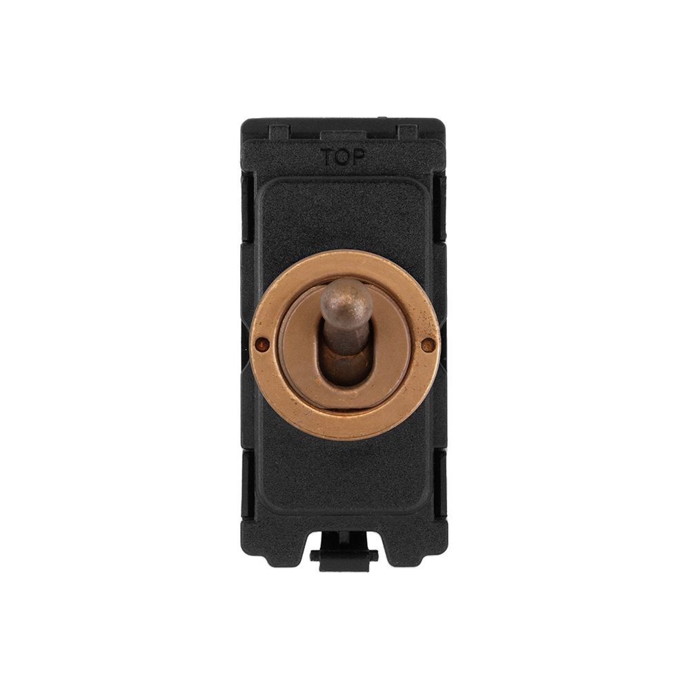 Soho Lighting Antique Copper 20A 2 Way & Off CM-Grid Toggle Switch ...