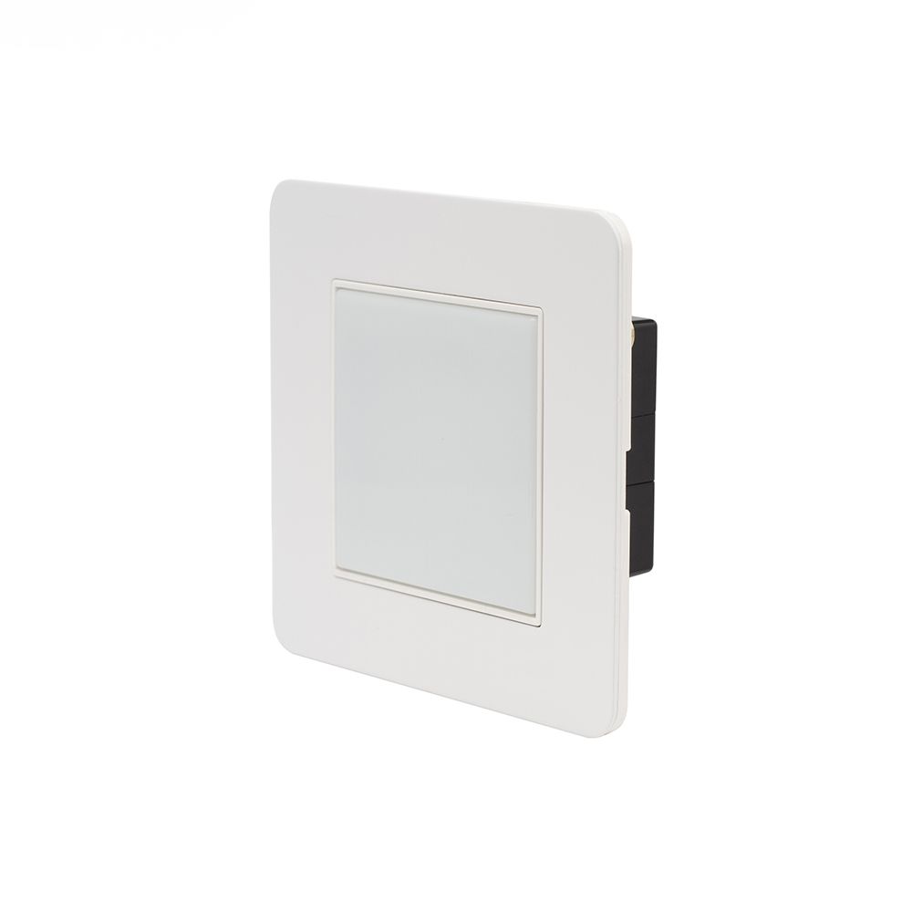 Soho Lighting White Metal Flat Plate LED Stair Light - Warm White - Elesi