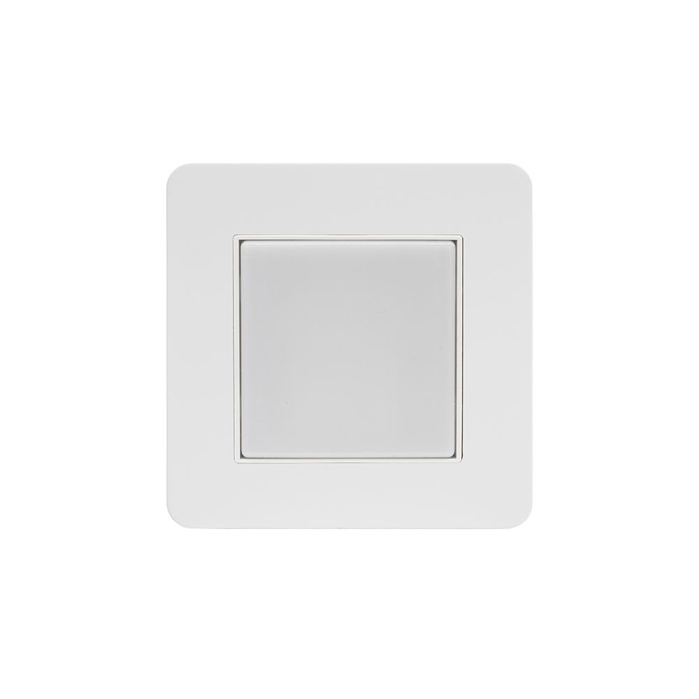 Soho Lighting White Metal Flat Plate LED Stair Light - Cool White - Elesi