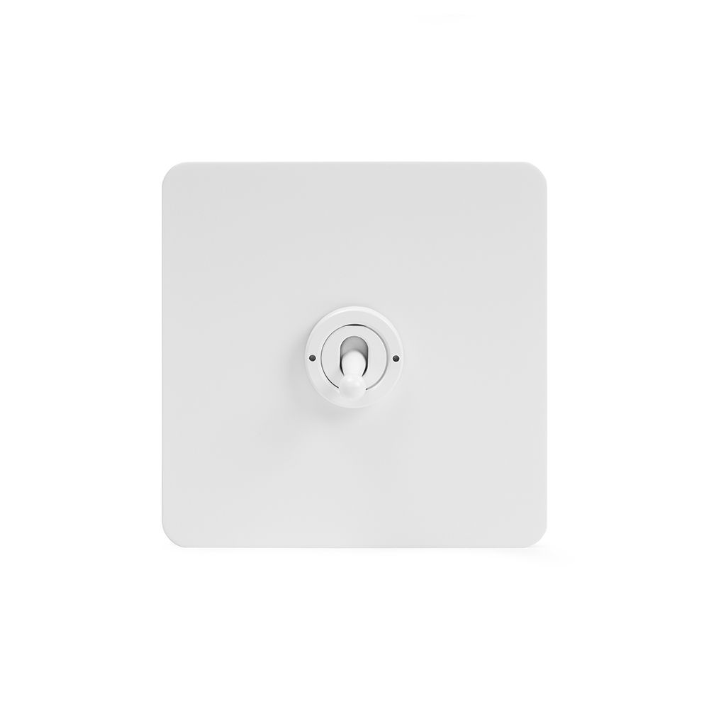 Soho Lighting White Metal Flat Plate 20A 1 Gang 2 Way Toggle Switch Wht ...