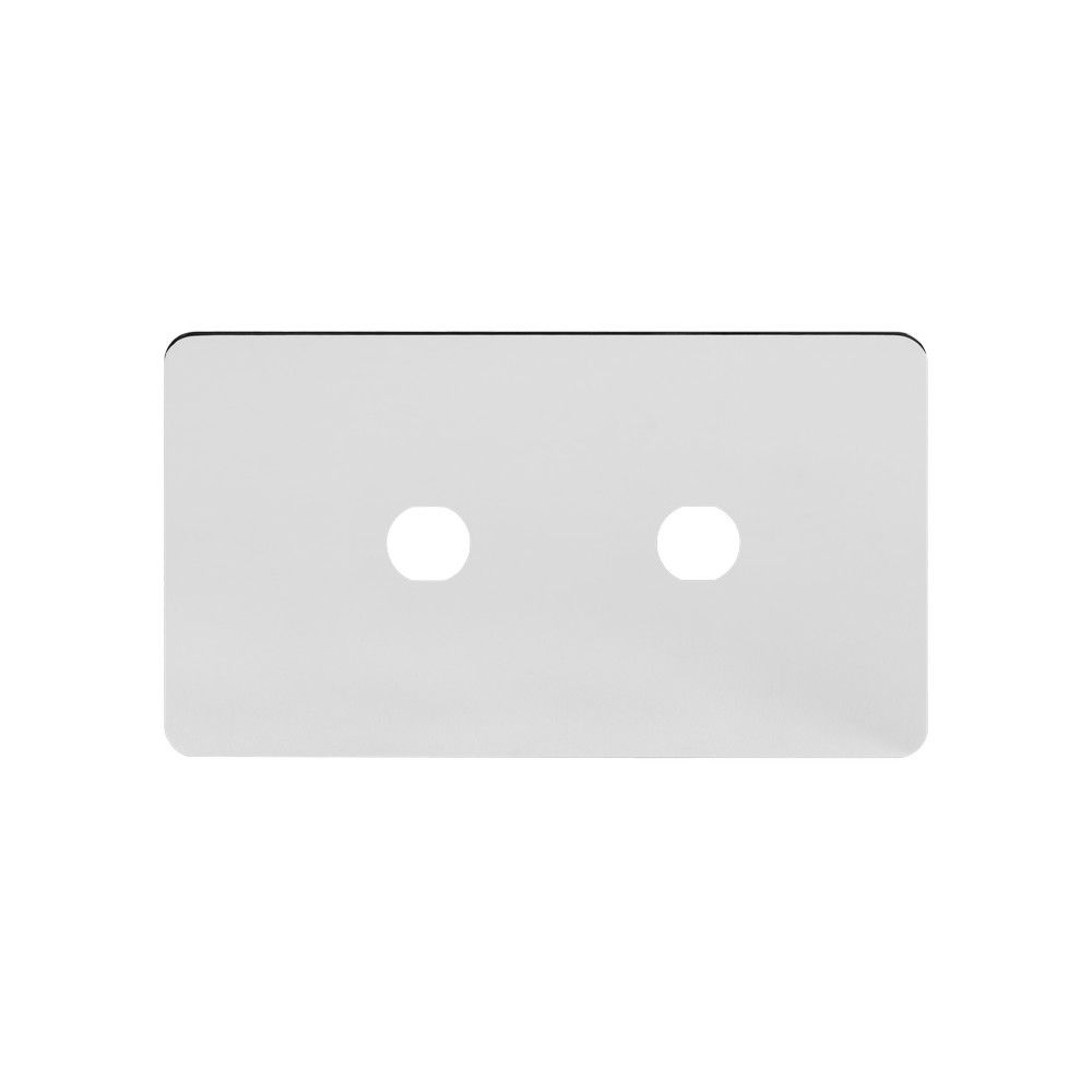 Soho Lighting Polished Chrome Flat Plate 2 Gang (Lg Plt) CM Circular ...