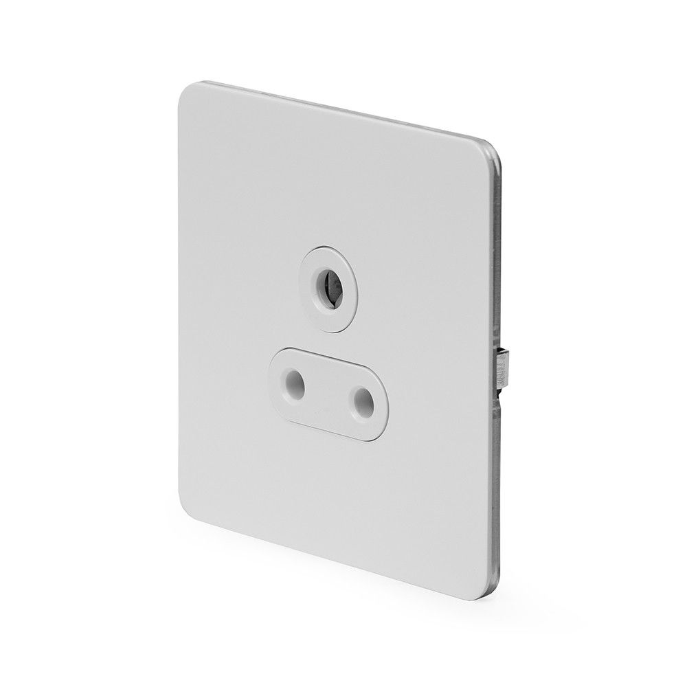 Soho Lighting White Metal 5 Amp Socket | White Metal Light Socket ...