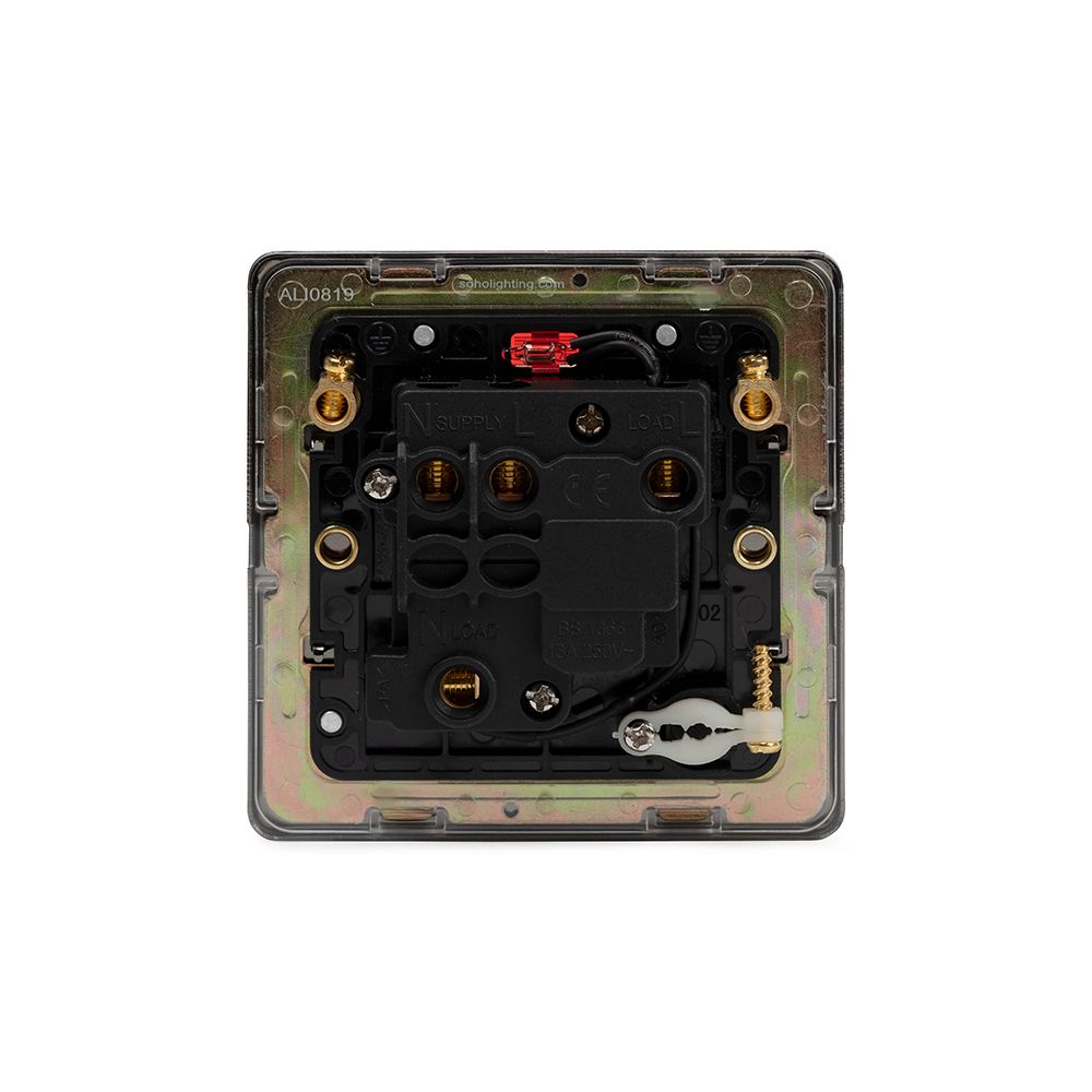 Soho Lighting Black Nickel 13A Switched Fuse Connection Unit Flex ...