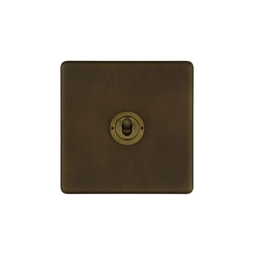 Soho Lighting Vintage Brass 1 Gang 2 Way Toggle Switch - Elesi