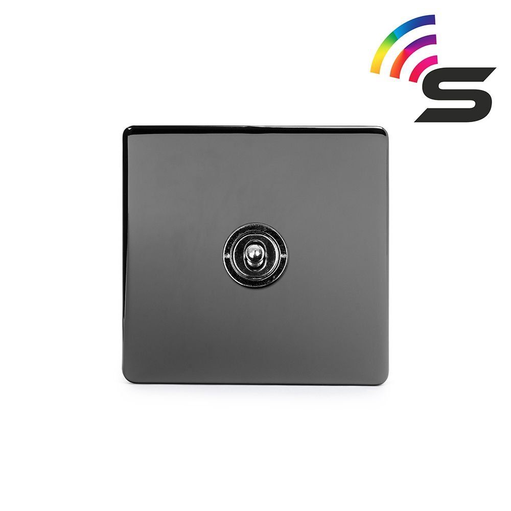 Soho Lighting Black Nickel 1 Gang 150W Smart Toggle Switch - Elesi