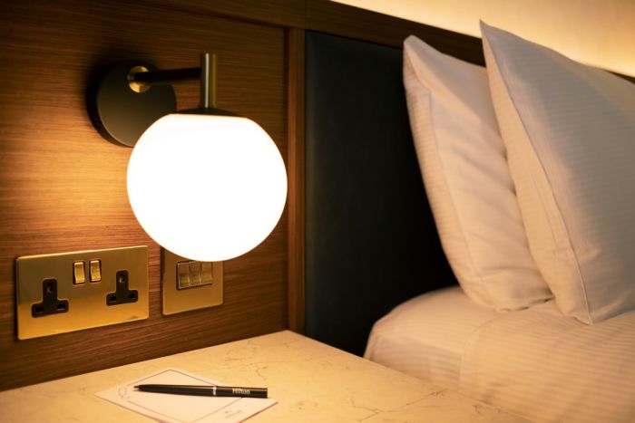 24k Brushed Brass 2 Gang Socket with Black Insert - Elesi