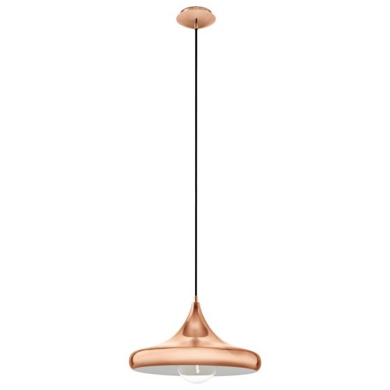 EGLO Coretto Dish Copper Pendant Light - Elesi