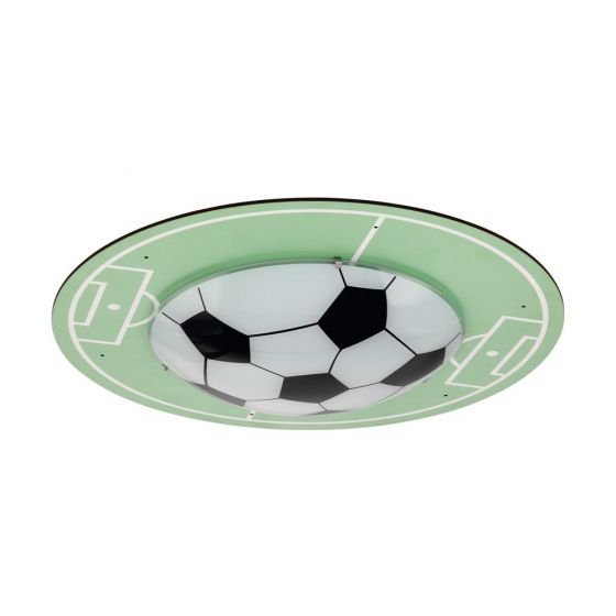 Eglo TABARA White Black & Green Football Ceiling Light - Elesi