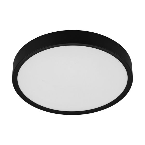 Musa-Large-Black-Round-LED-Ceiling-Light-Black - Elesi