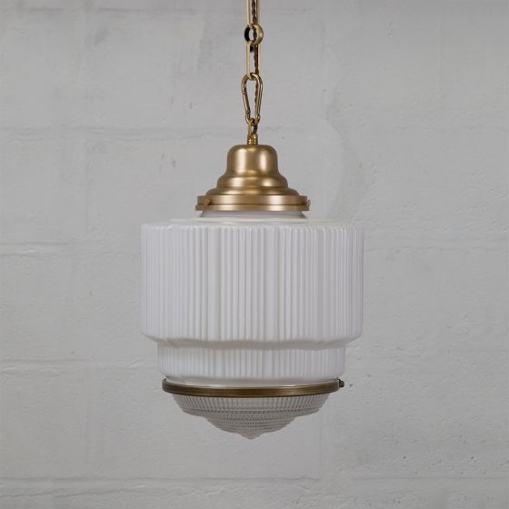 The Dean Pendant Light - Lacquered Aged Brass - Elesi