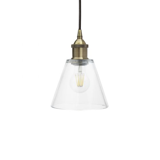 Rosetti Clear Clear Glass Pendant Light - Elesi
