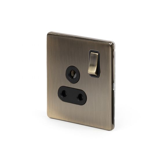 Soho Lighting Antique Brass 5 Amp Switched Socket | Antique Brass ...
