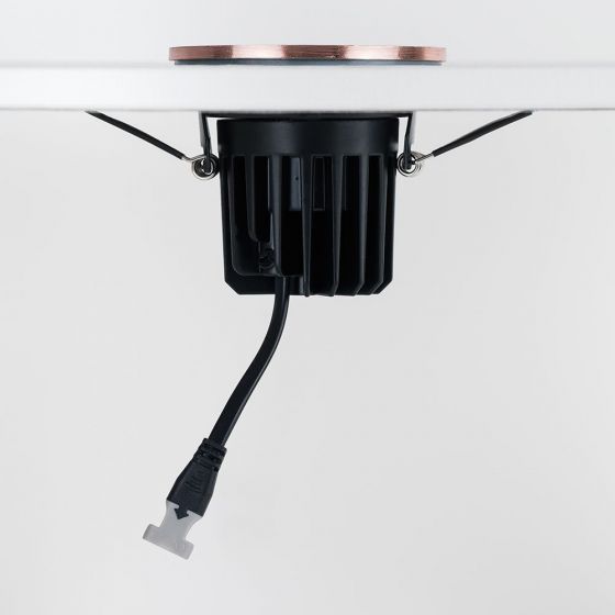 Brushed Copper Downlights LED | Fire Rated Fixed LED IP65 Dimmable - Elesi