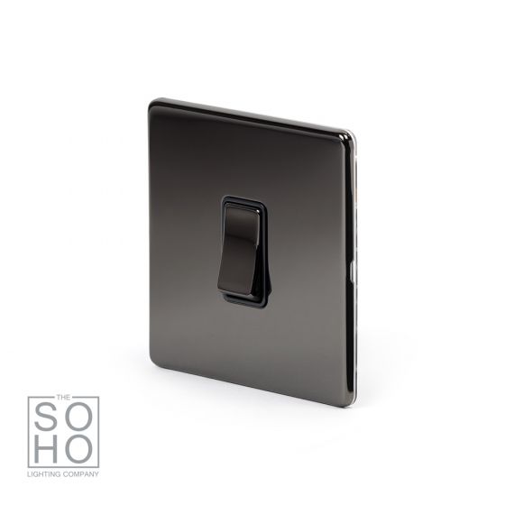 Black Nickel Intermediate Switch | 1 Gang Intermediate Switch with ...