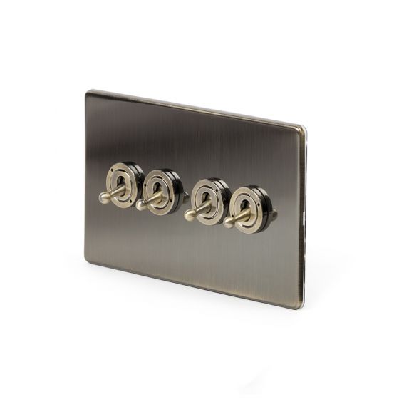 20A 4 Gang Intermediate Toggle Switch - Elesi