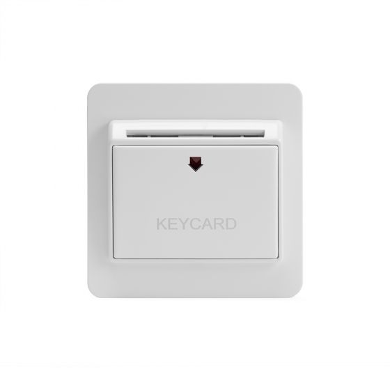 Soho Lighting White Metal 32A Key Card Switch With White Insert - Elesi